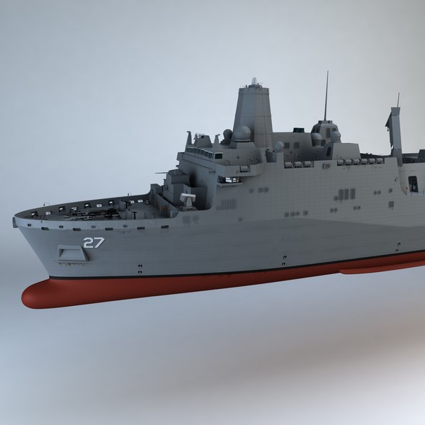 uss portland lpd-27 3d model