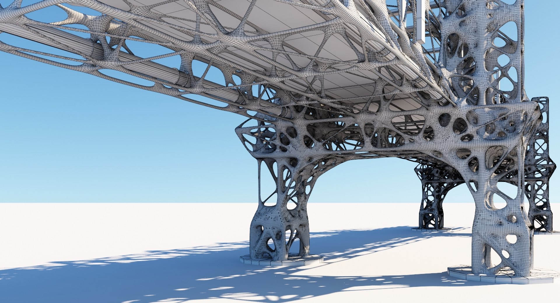 Futuristic Bridge Model - TurboSquid 1520475
