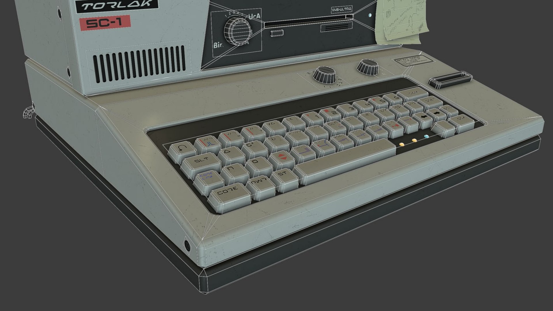 Retro sci fi computer 3D model - TurboSquid 1459686
