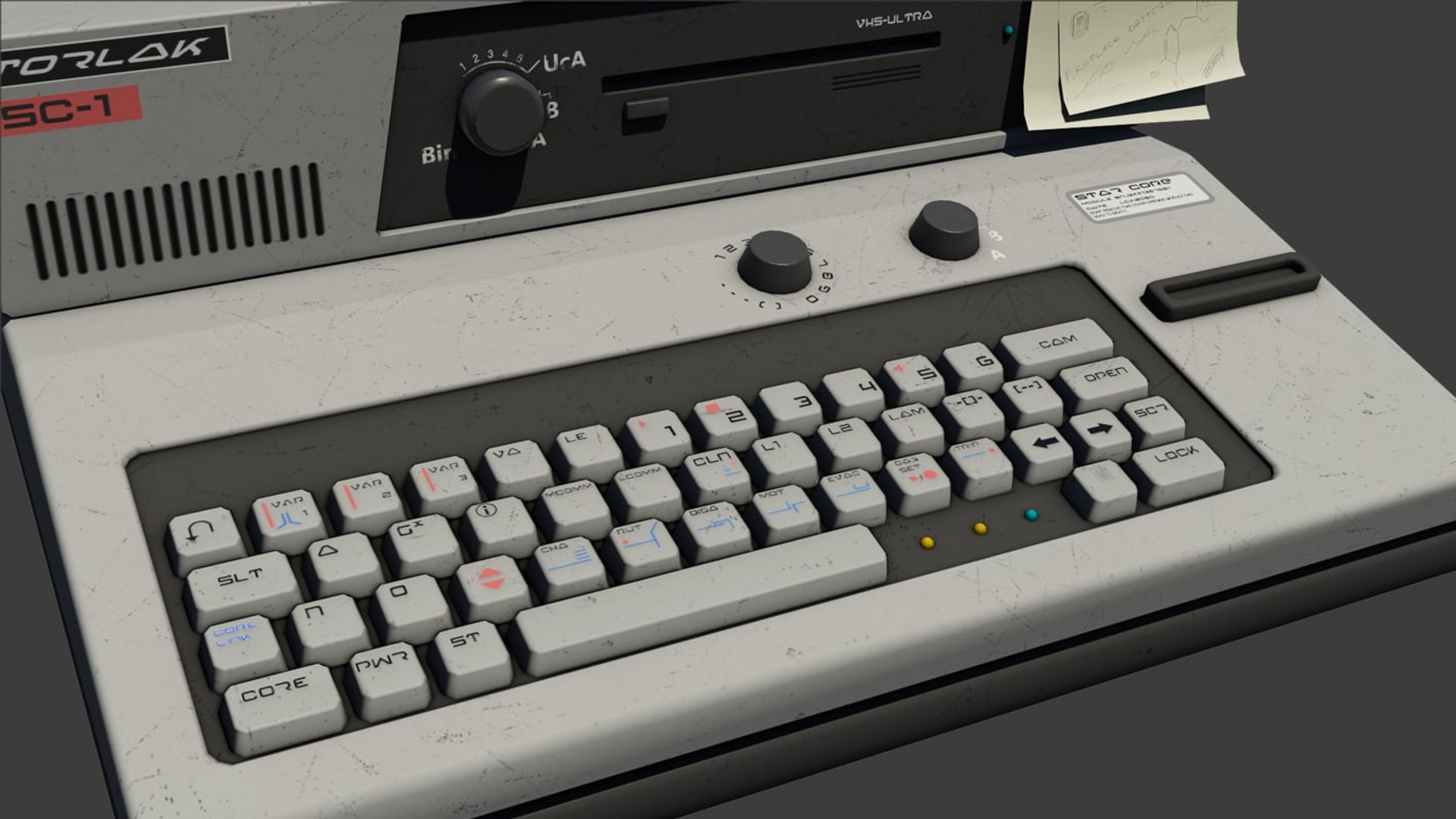 Retro Sci Fi Computer 3D Model - TurboSquid 1459686