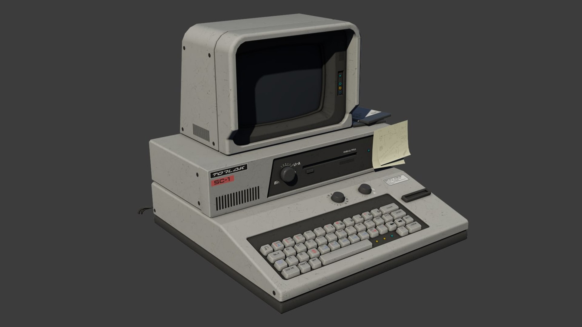 Retro Sci Fi Computer 3D Model - TurboSquid 1459686