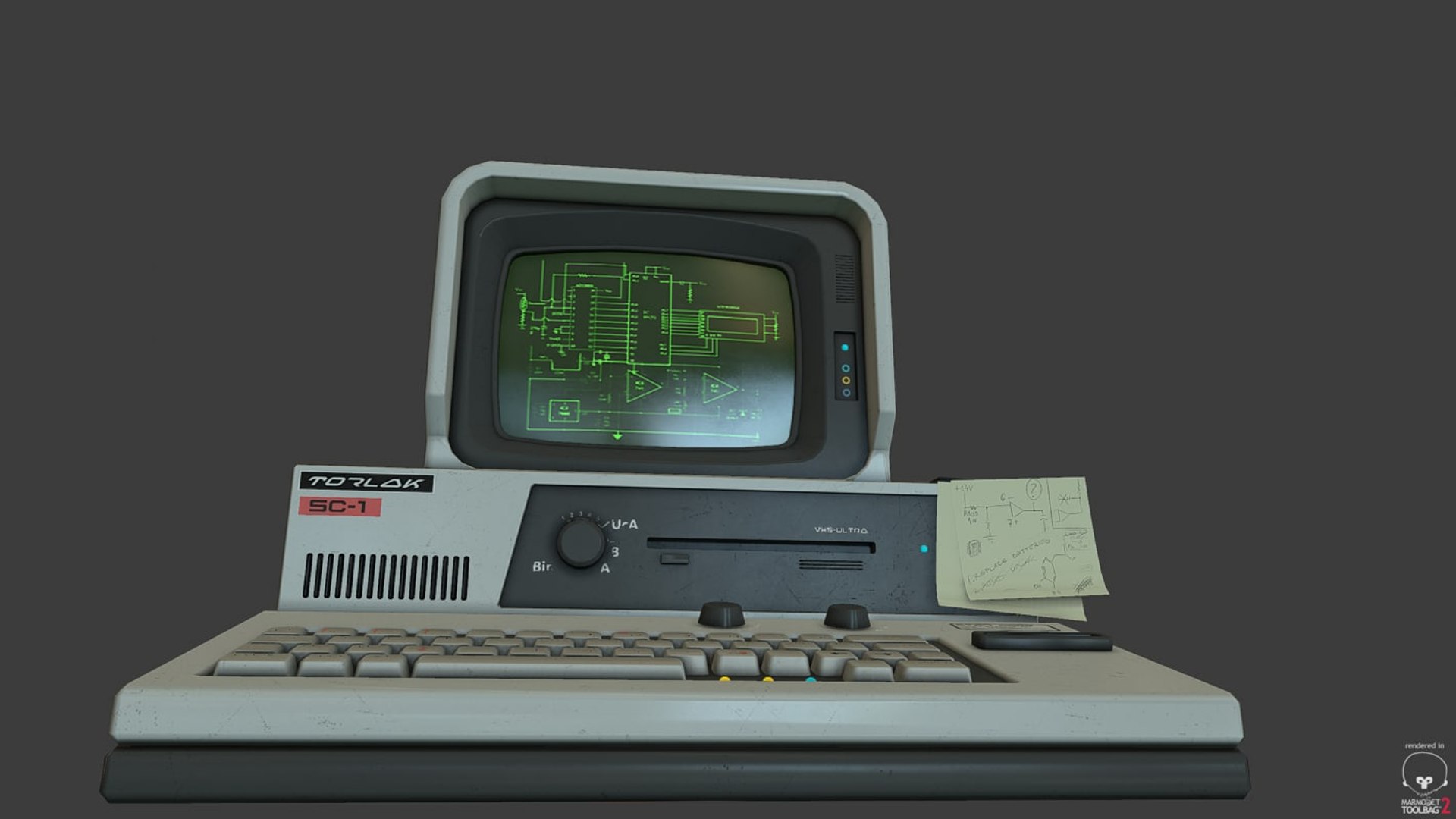 Retro sci fi computer 3D model - TurboSquid 1459686