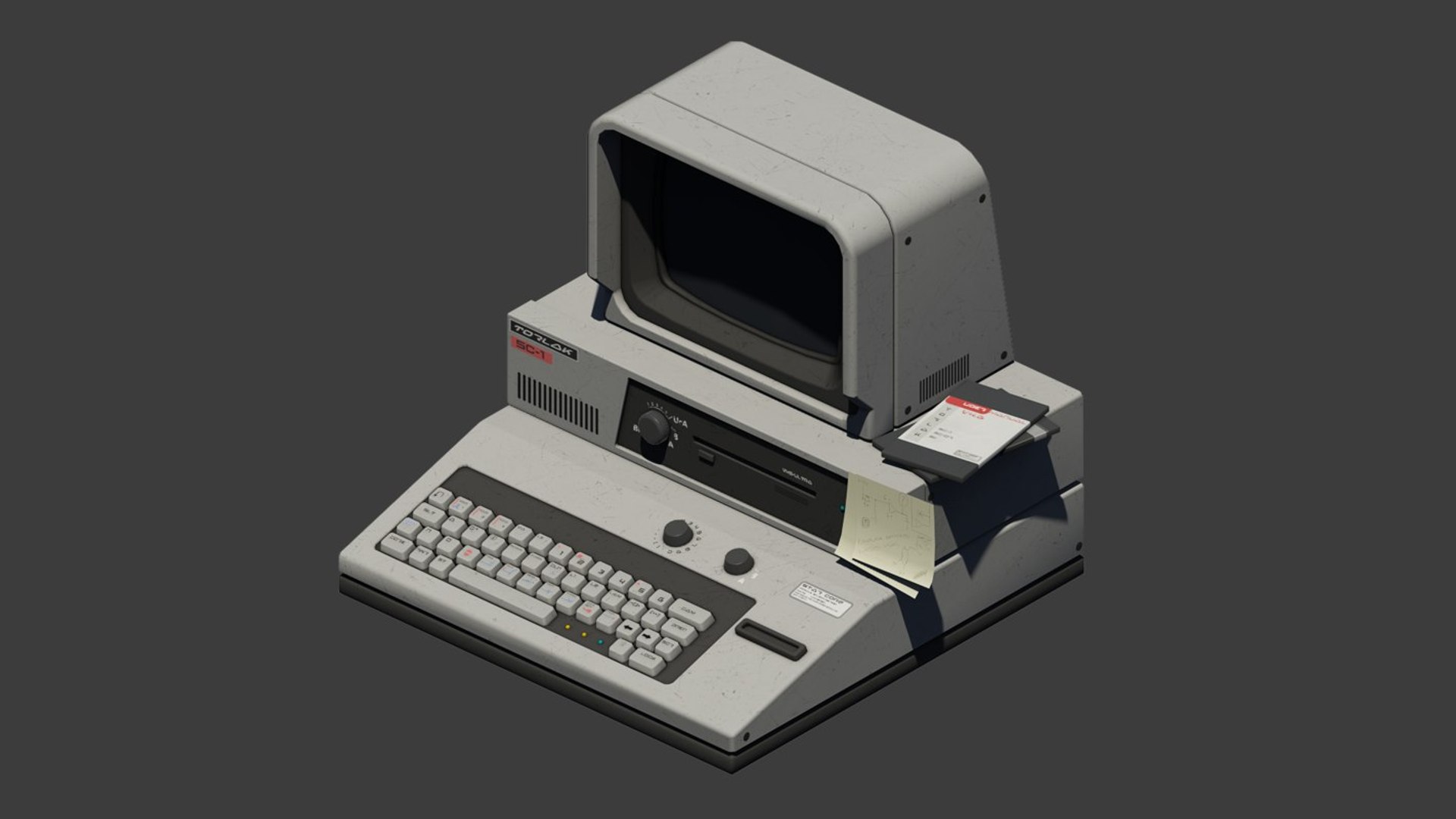 Retro Sci Fi Computer 3D Model - TurboSquid 1459686