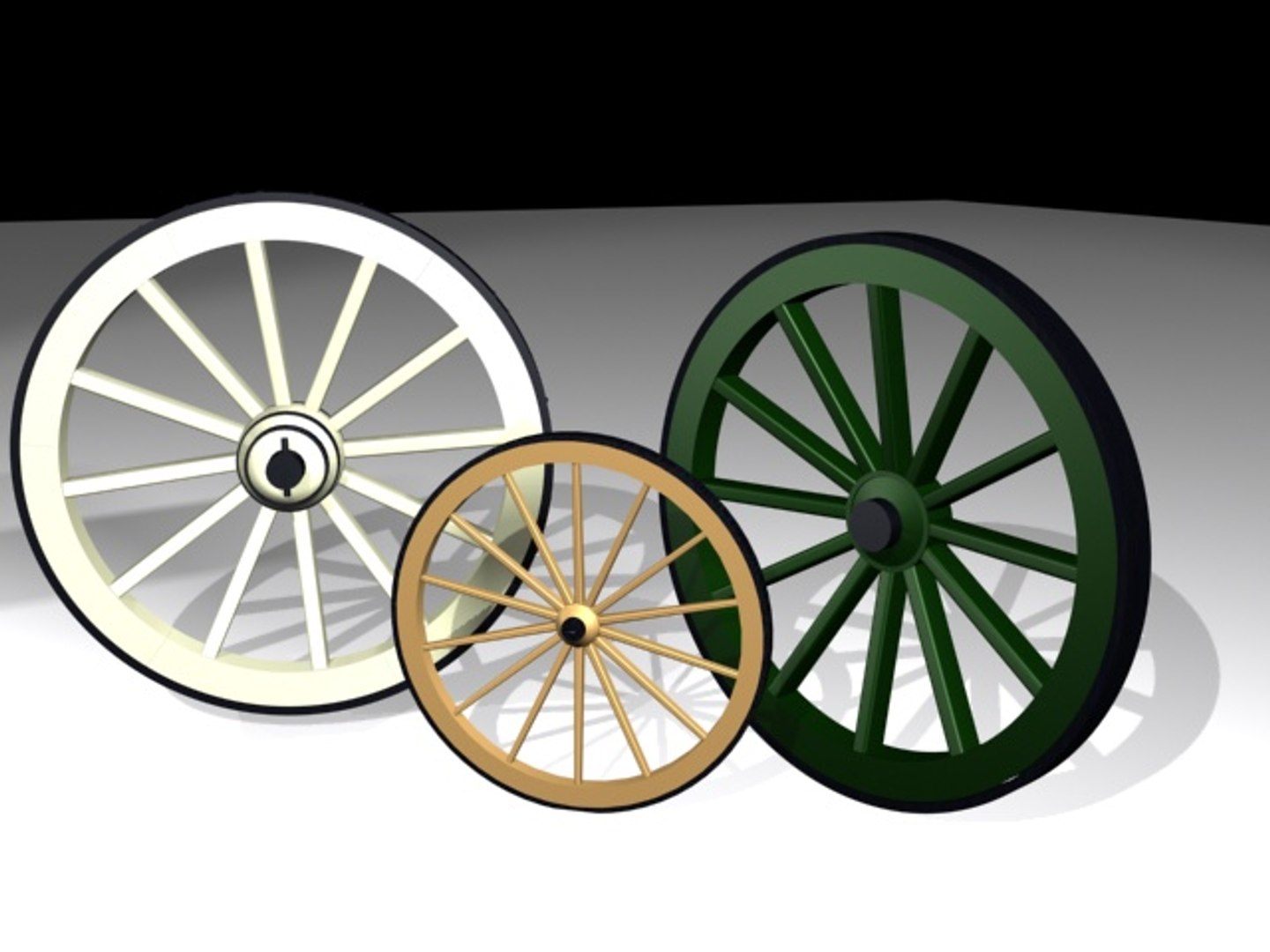 3d Model Of Wagons Wheels