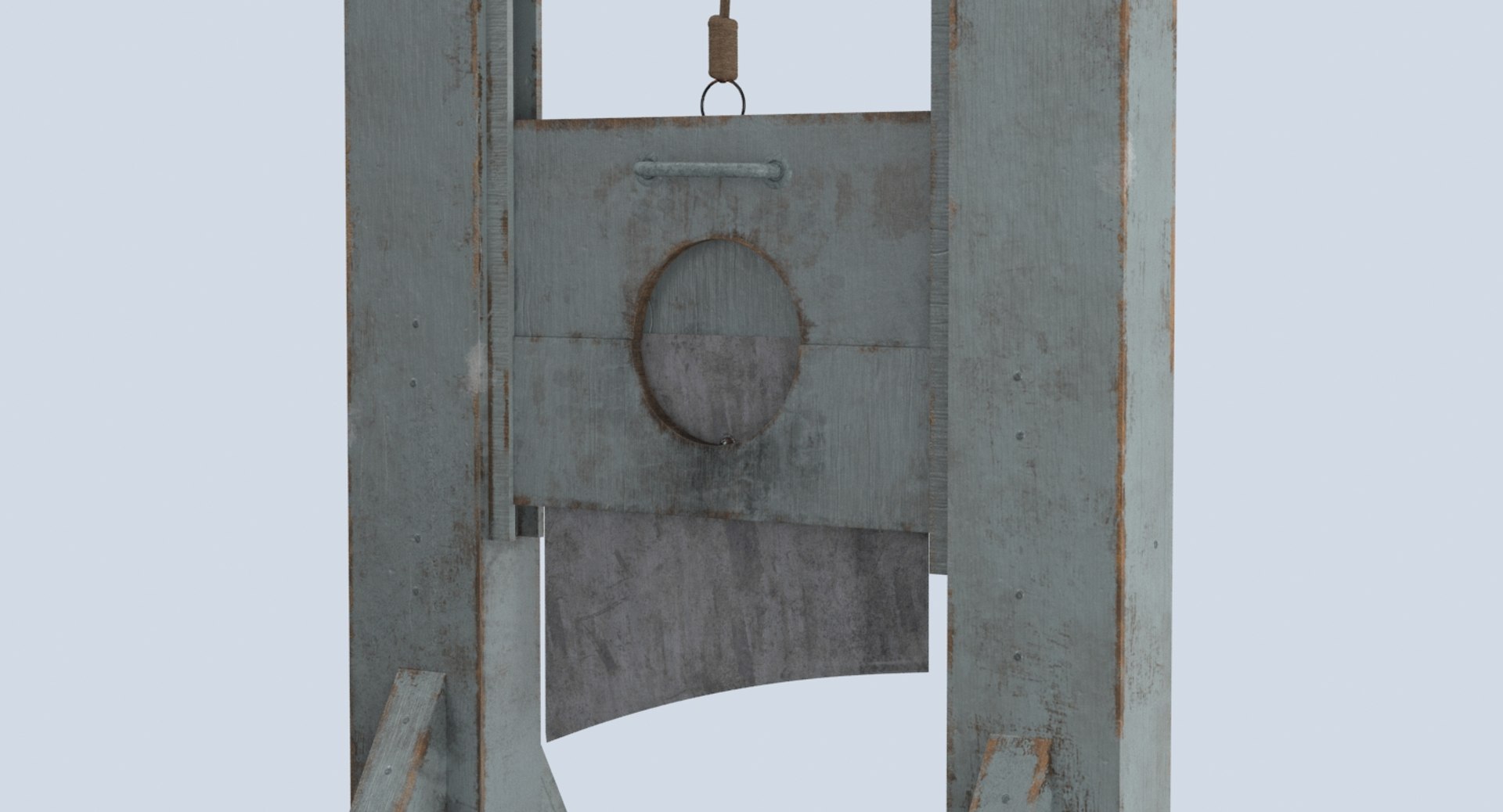 3D Guillotine---blade-down Model - TurboSquid 1154450