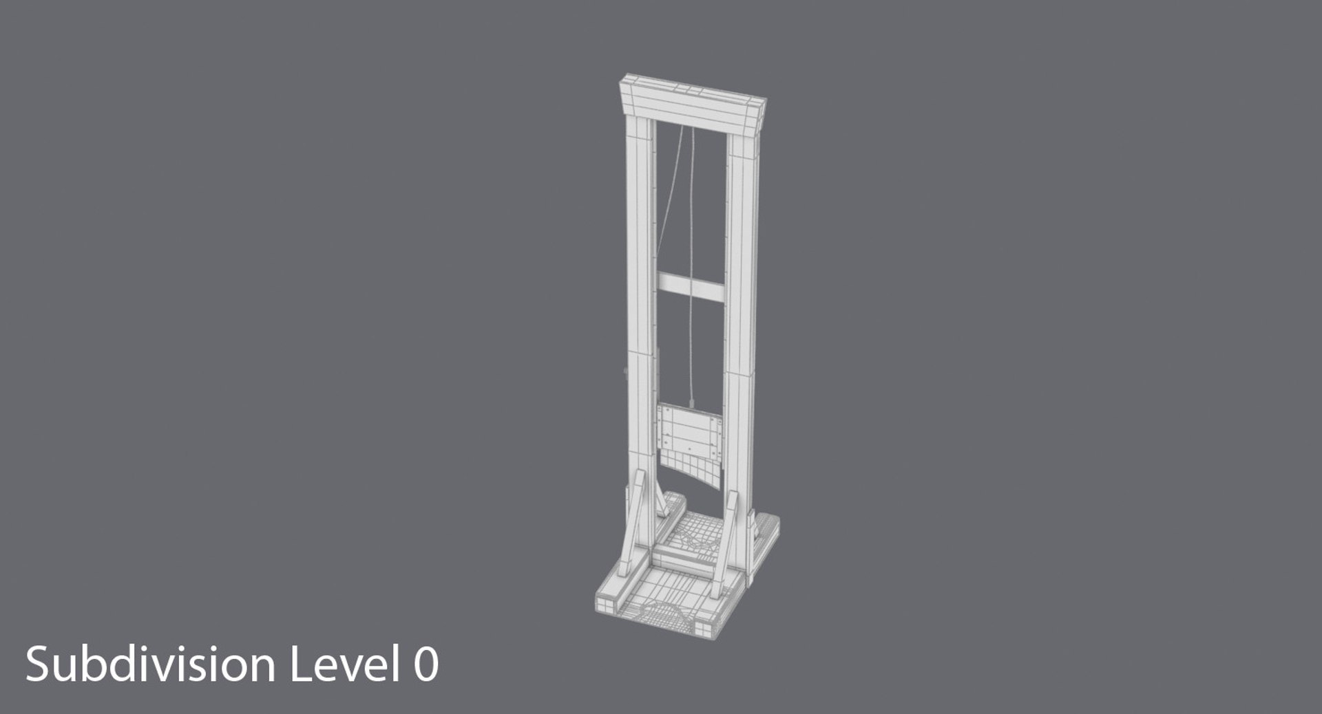 3D Guillotine---blade-down Model - TurboSquid 1154450