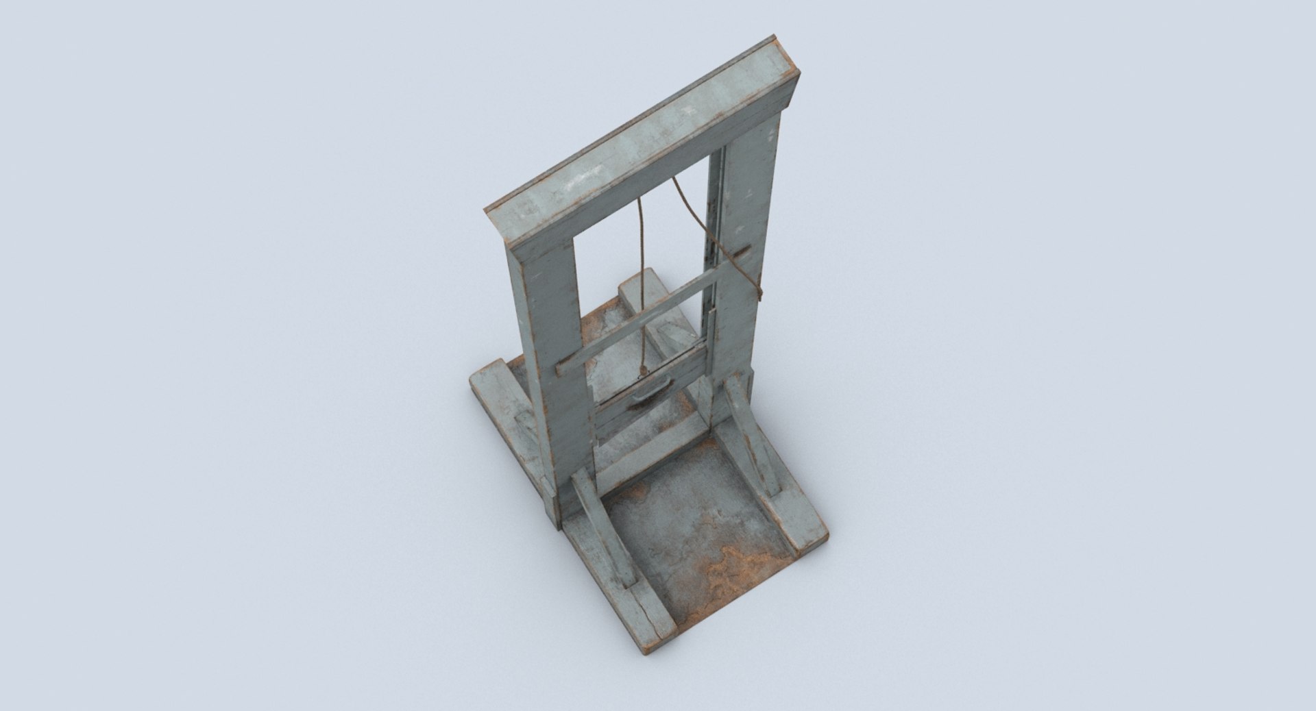 3D Guillotine---blade-down Model - TurboSquid 1154450