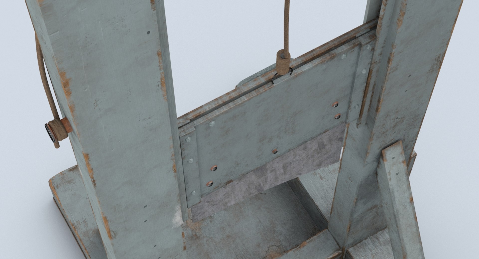 3D Guillotine---blade-down Model - TurboSquid 1154450