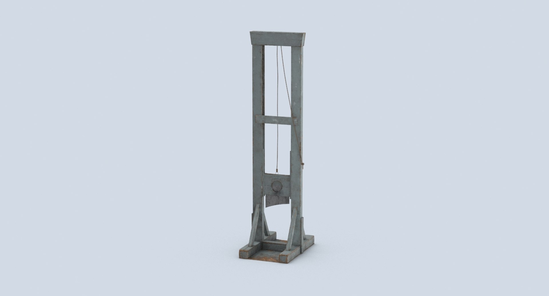 3D guillotine---blade-down model - TurboSquid 1154450