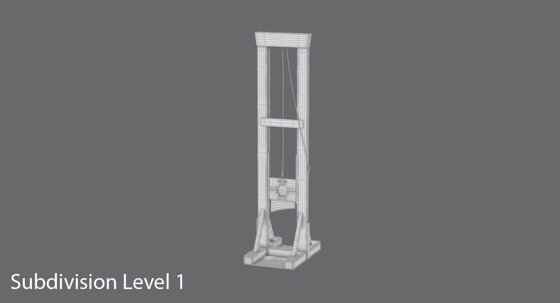 3D Guillotine---blade-down Model - TurboSquid 1154450