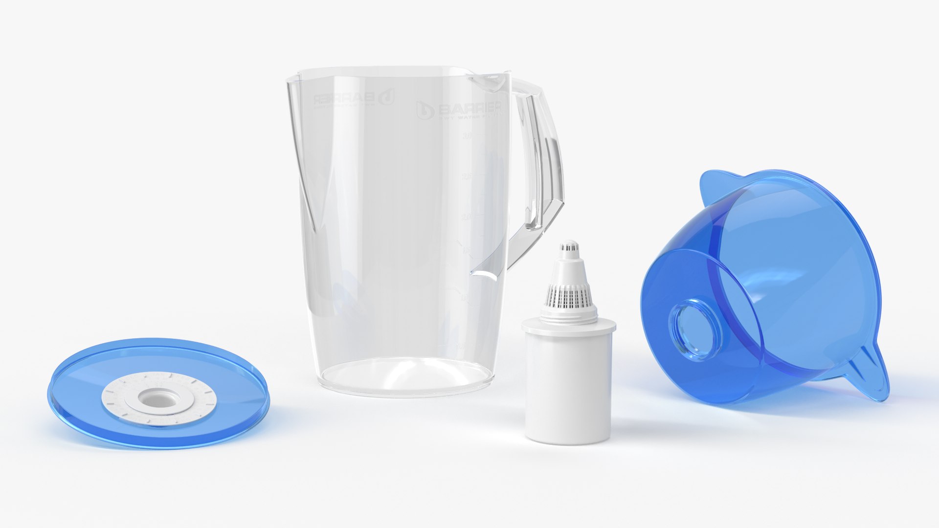 3D Water Filter Pitcher BWT Barrier Norma Model - TurboSquid 2031362