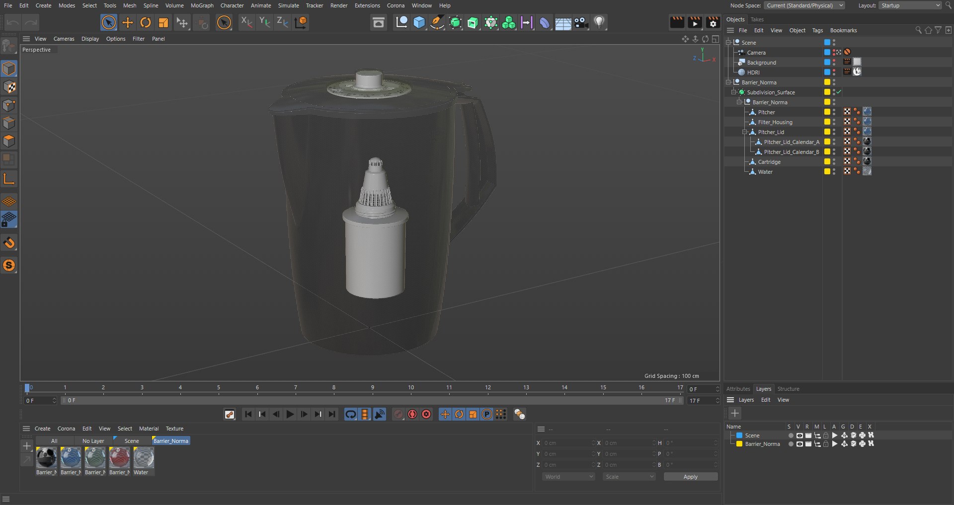 3D Water Filter Pitcher BWT Barrier Norma Model - TurboSquid 2031362