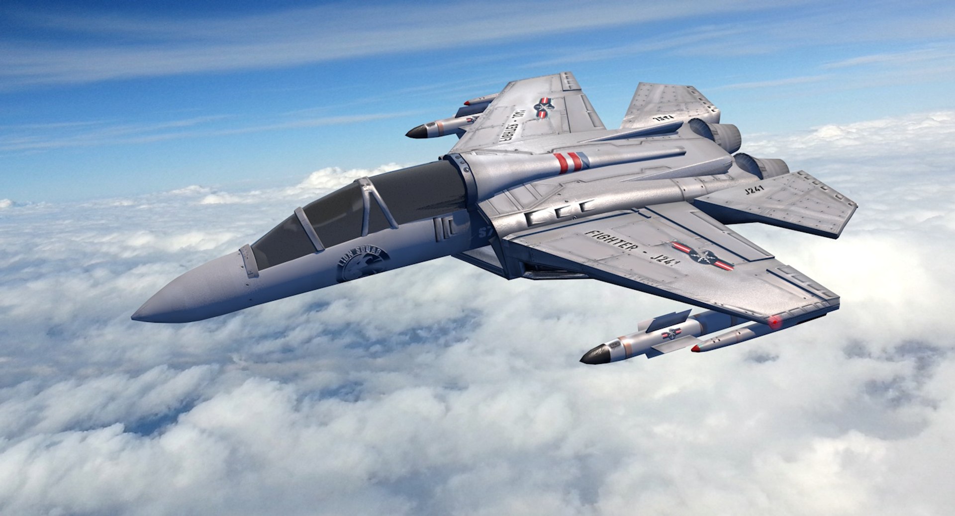 3d War Jet Fighter Aircraft