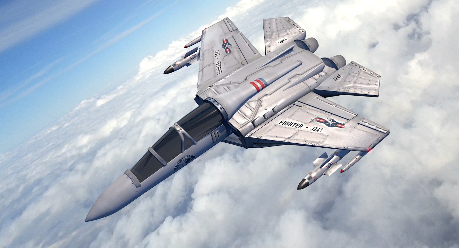 3d War Jet Fighter Aircraft