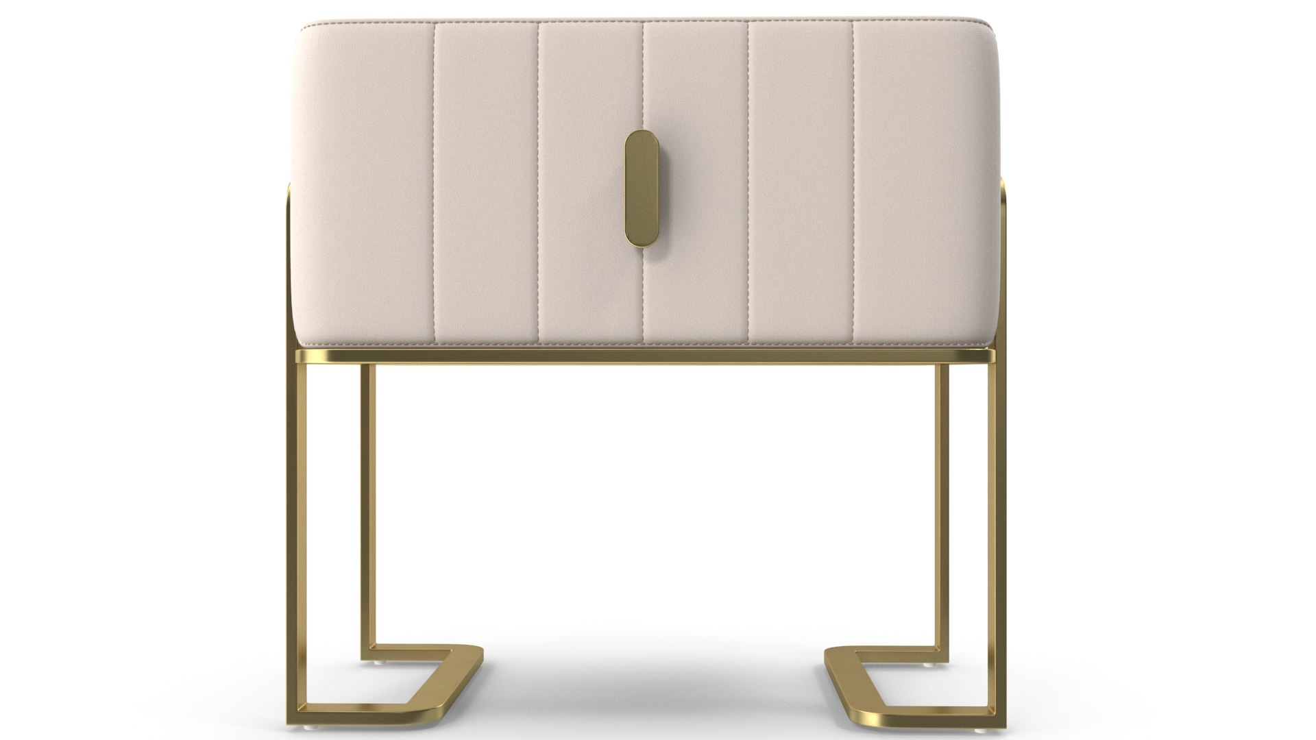 3D Modern Champagne Nightstand Model - TurboSquid 2314536