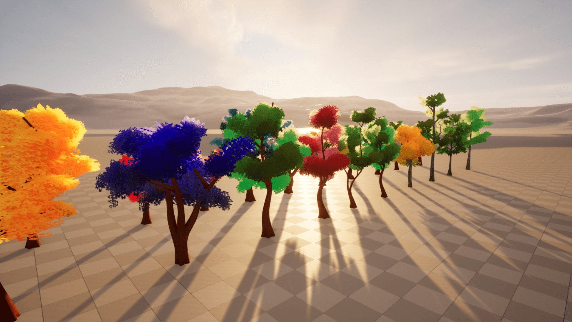 Stylized Fluffy Tree Pack 3D Model - TurboSquid 2322565
