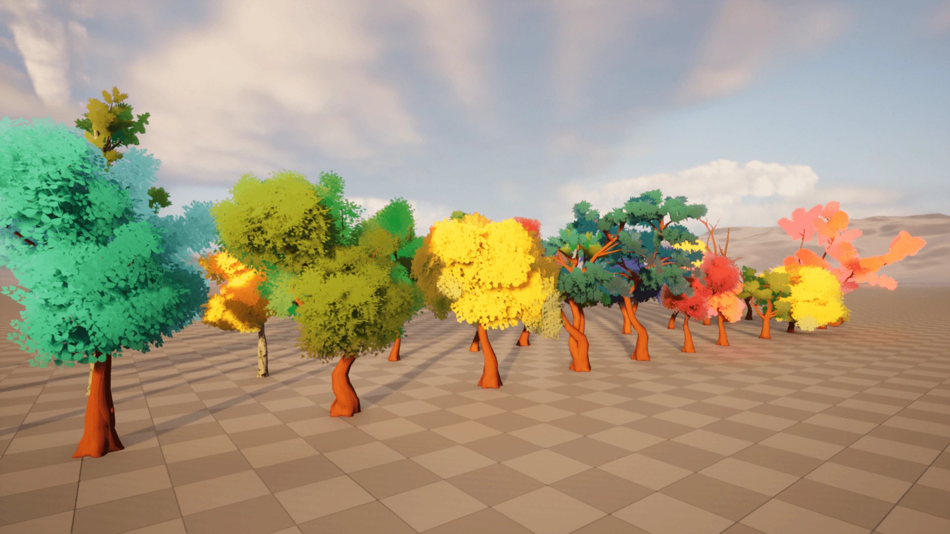 Stylized Fluffy Tree Pack 3D Model - TurboSquid 2322565