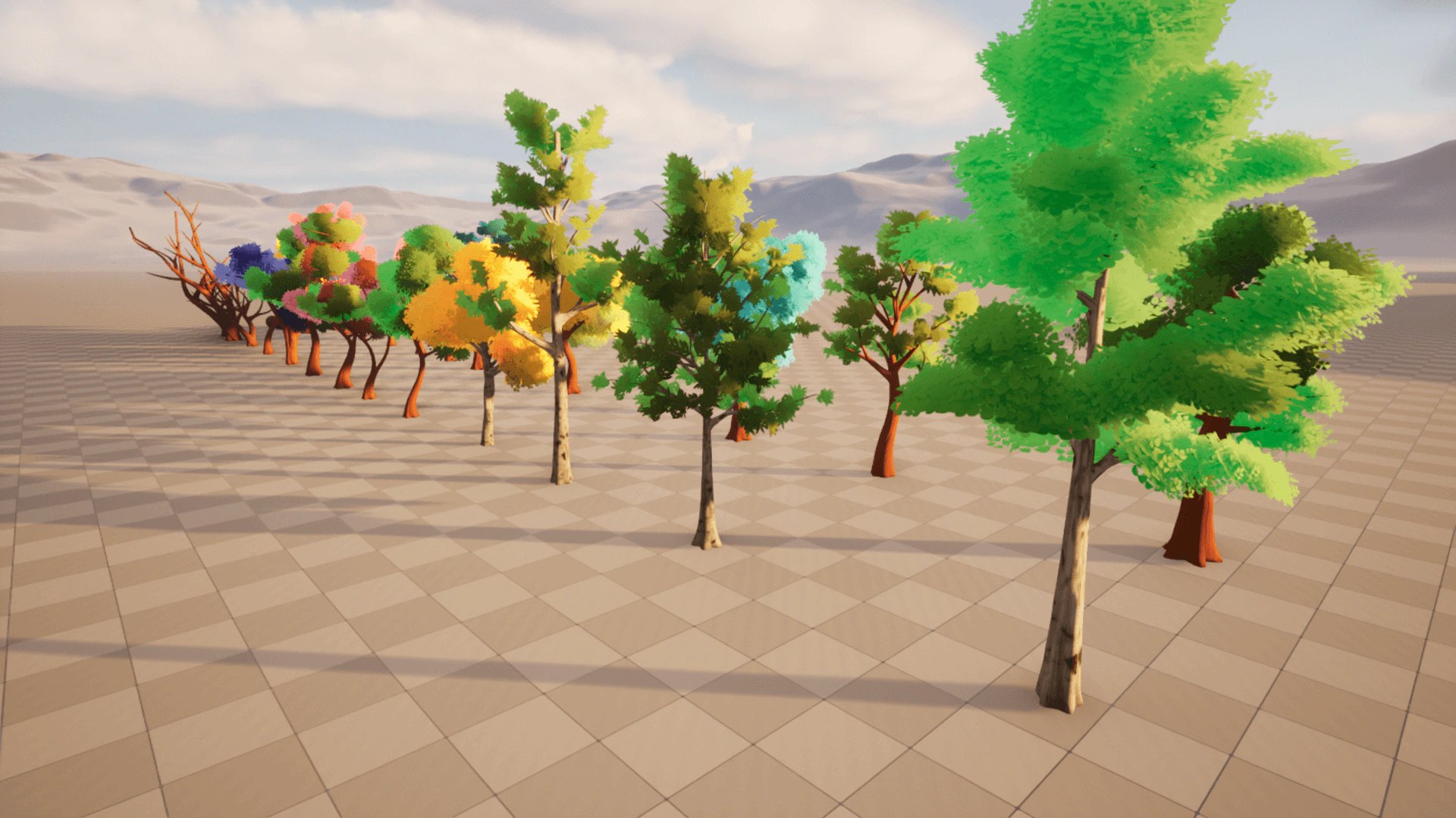 Stylized Fluffy Tree Pack 3D Model - TurboSquid 2322565