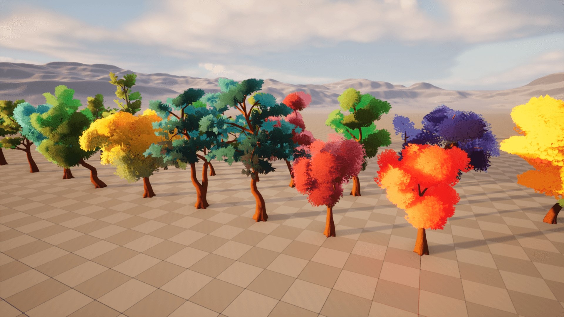 Stylized Fluffy Tree Pack 3D Model - TurboSquid 2322565
