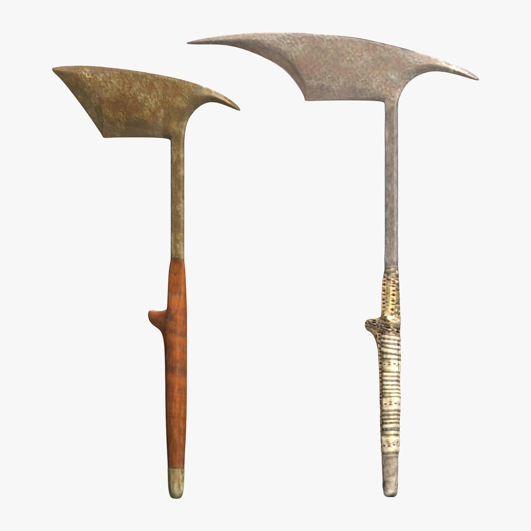 Philippine Headhunter Axes Set 3d Obj