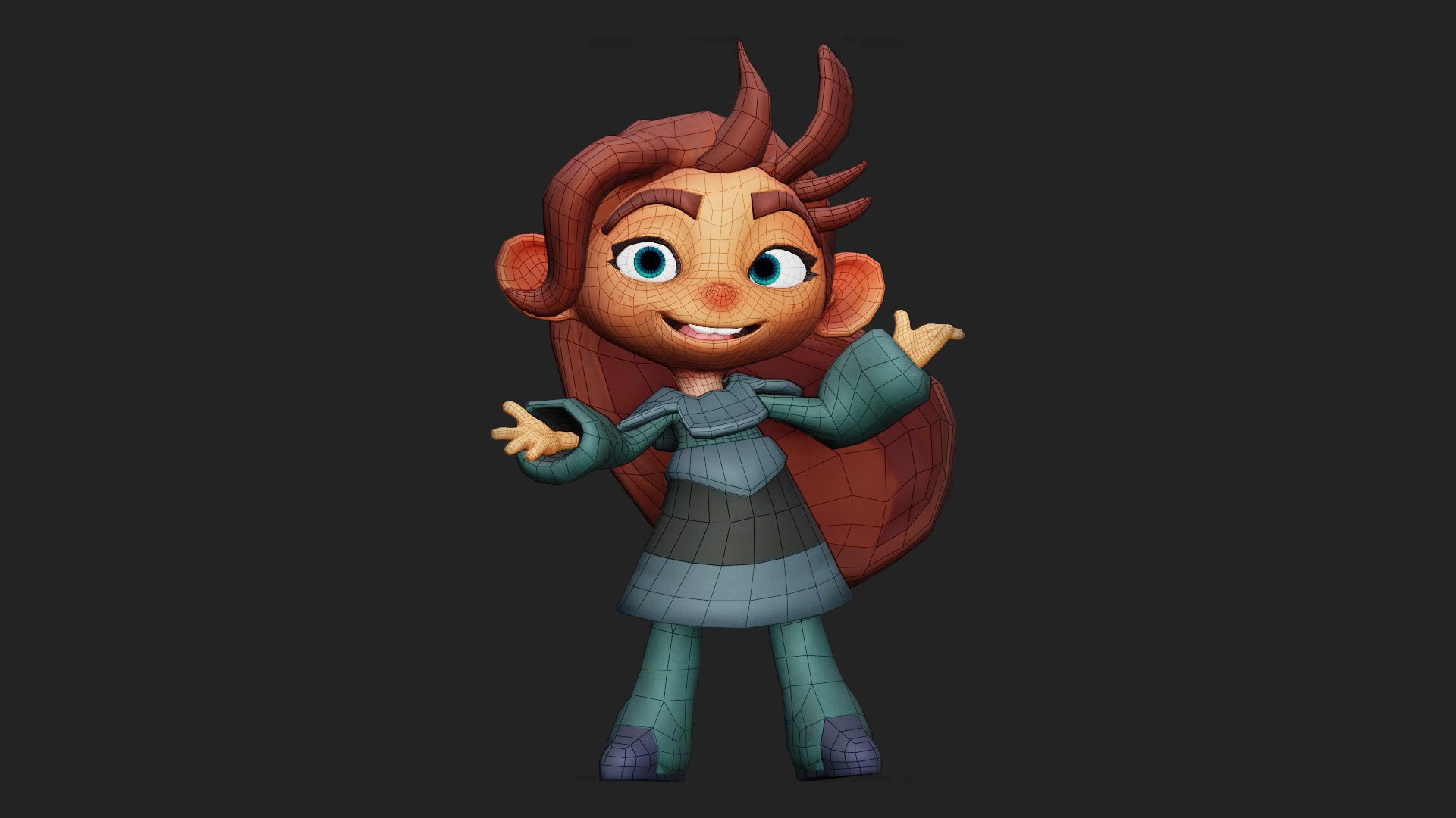 3D Kid Character Model - TurboSquid 1921221