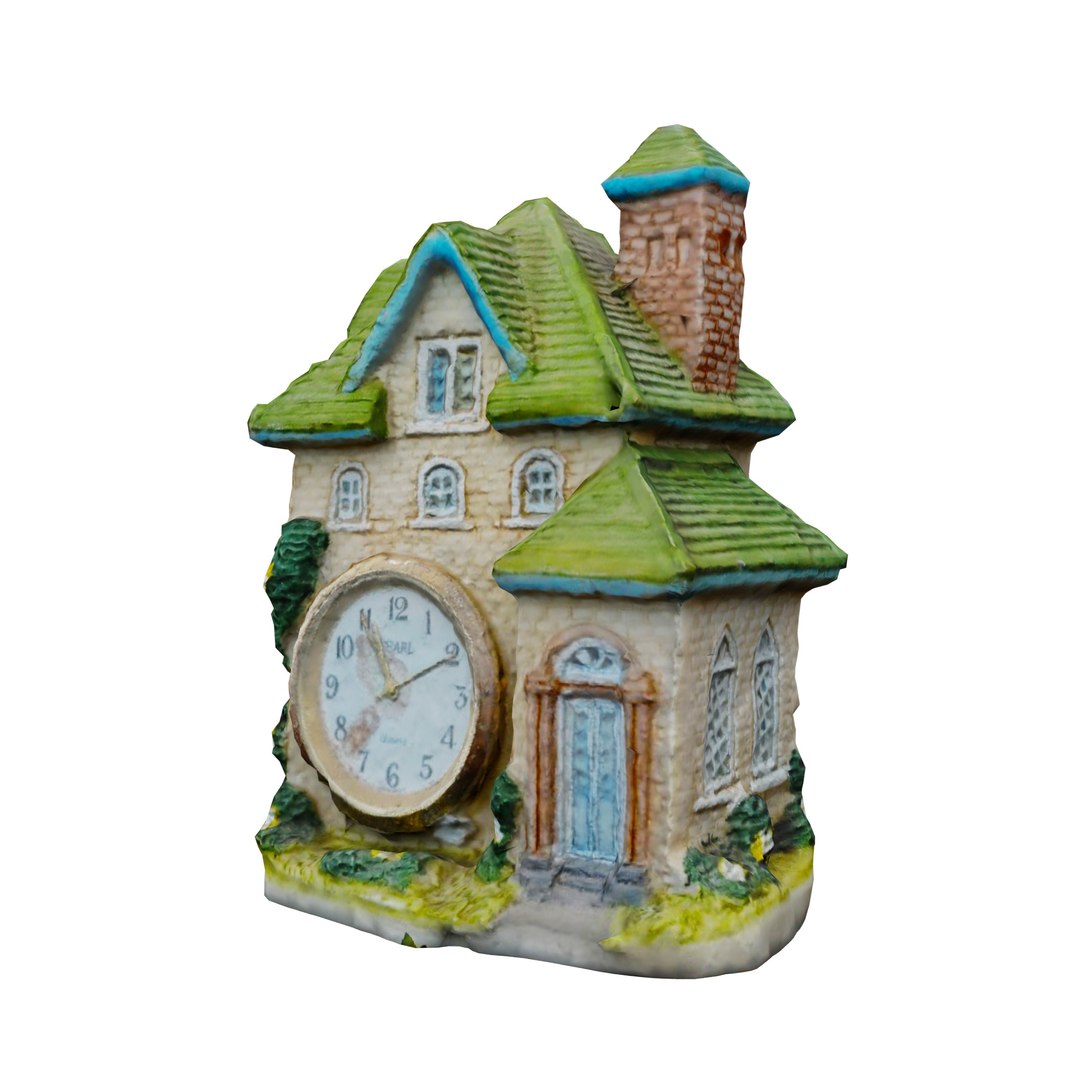 Scanned Clock House Decoration 3D model - TurboSquid 2098455