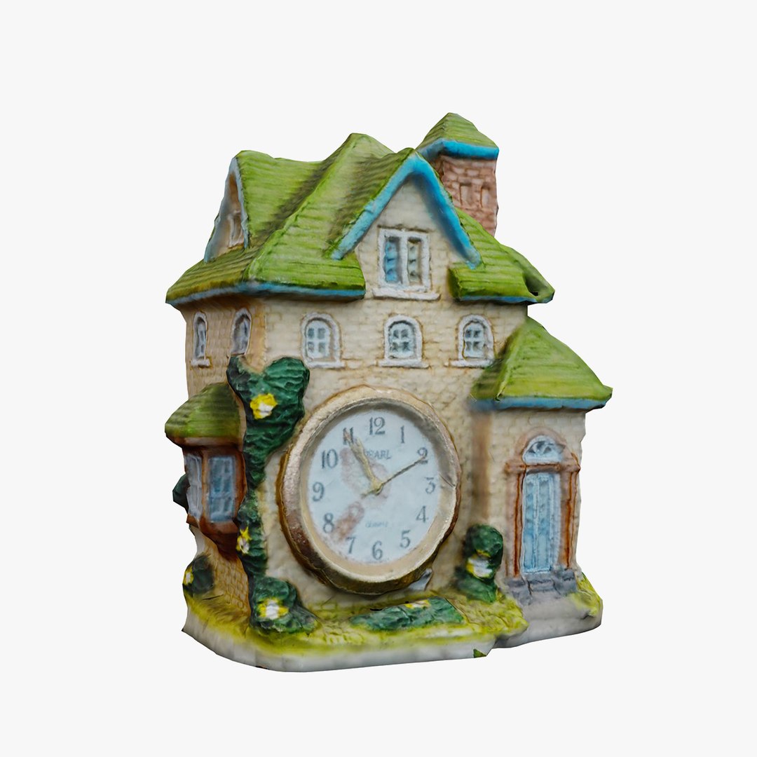 Scanned Clock House Decoration 3D model - TurboSquid 2098455