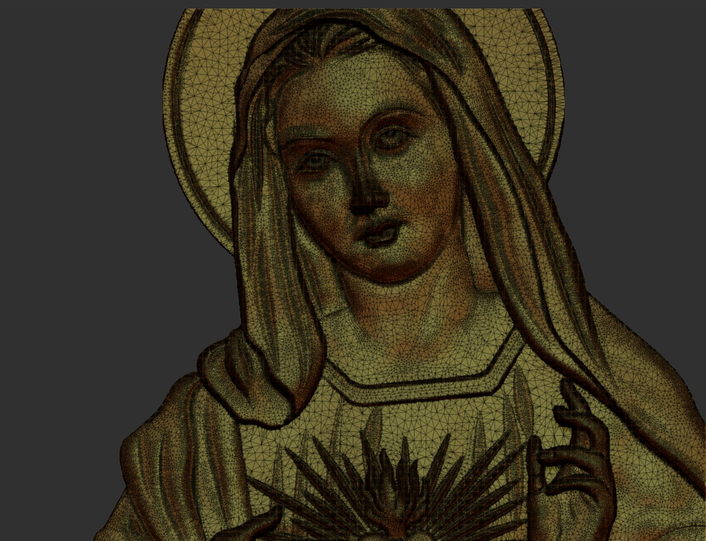 Virgin mary 3D model - TurboSquid 1607732