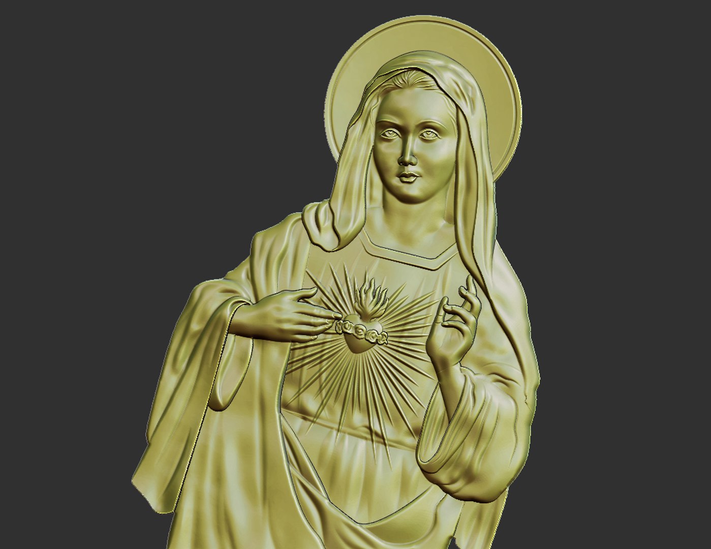 Virgin mary 3D model - TurboSquid 1607732