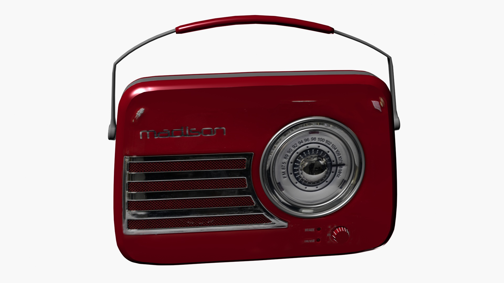 Red Radio 3D Model - TurboSquid 2182536