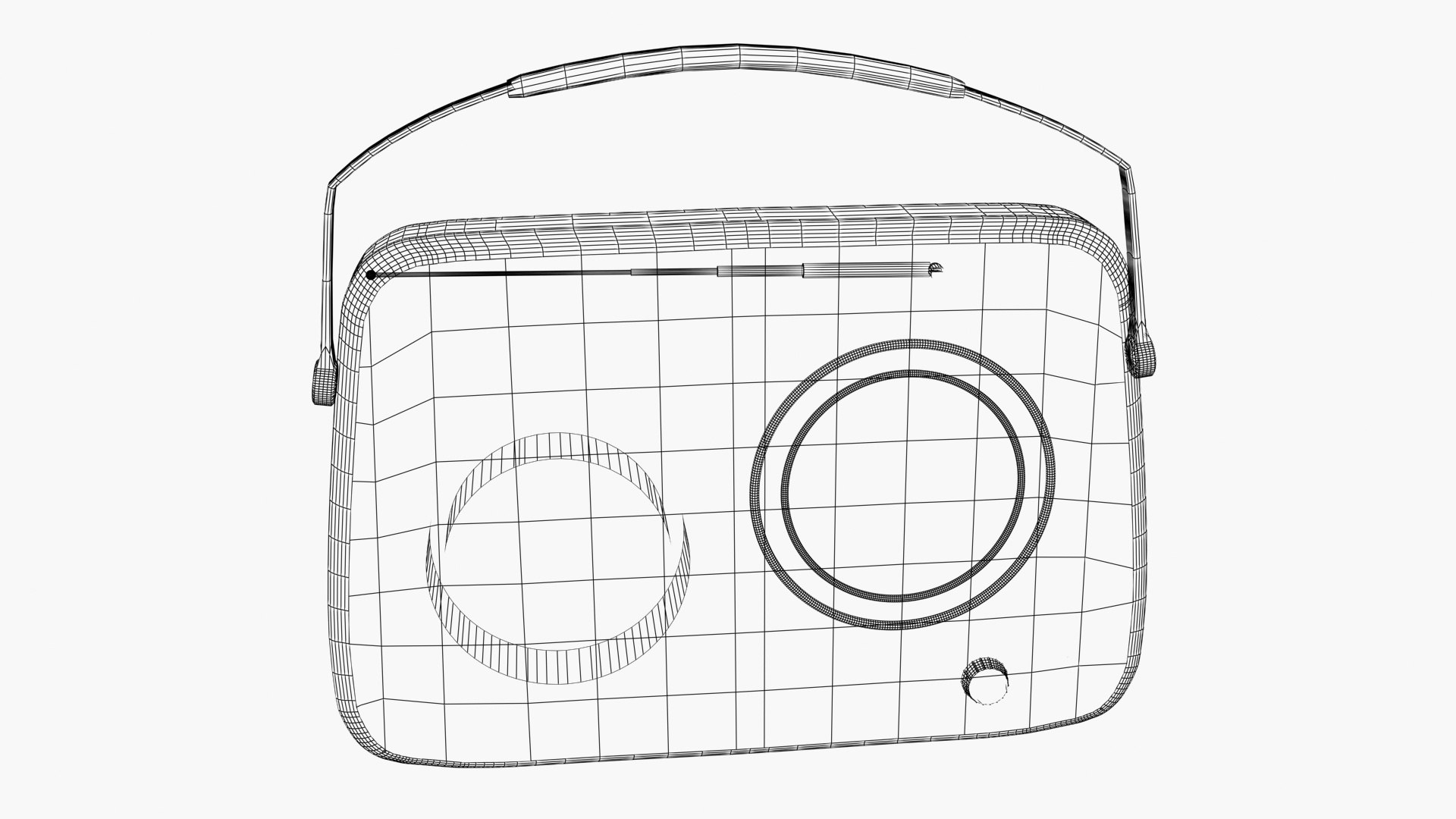 Red Radio 3D Model - TurboSquid 2182536