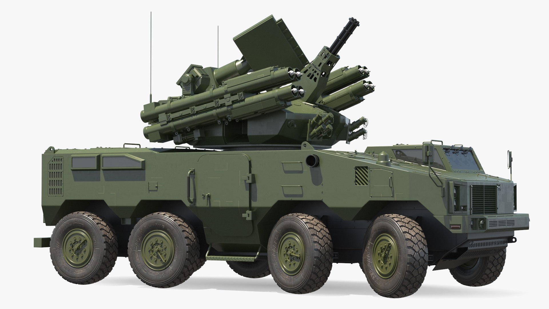 Type 625E Surface To Air Defense Green Rigged 3D Model - TurboSquid 2367802