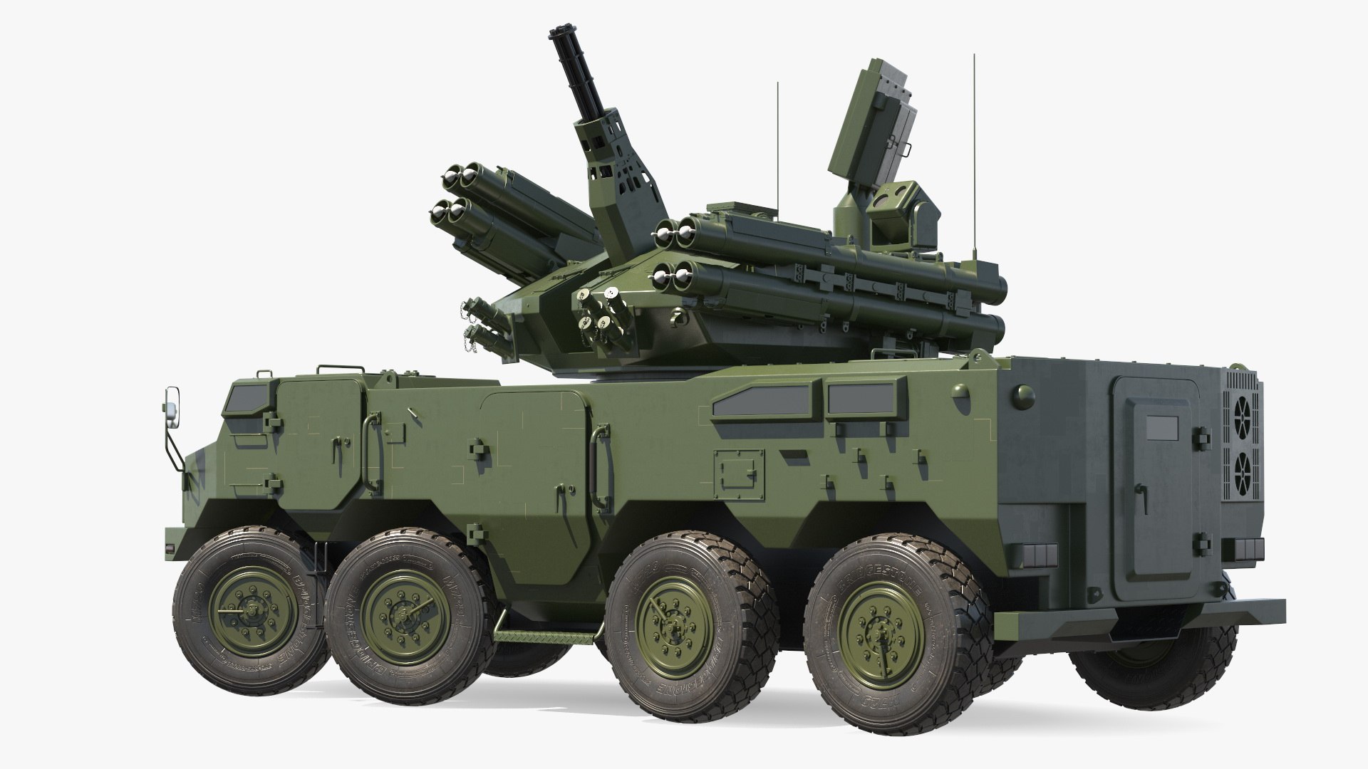 Type 625E Surface To Air Defense Green Rigged 3D Model - TurboSquid 2367802