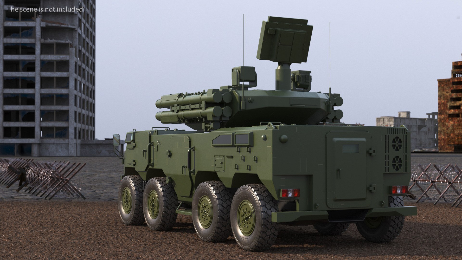 Type 625E Surface To Air Defense Green Rigged 3D Model - TurboSquid 2367802