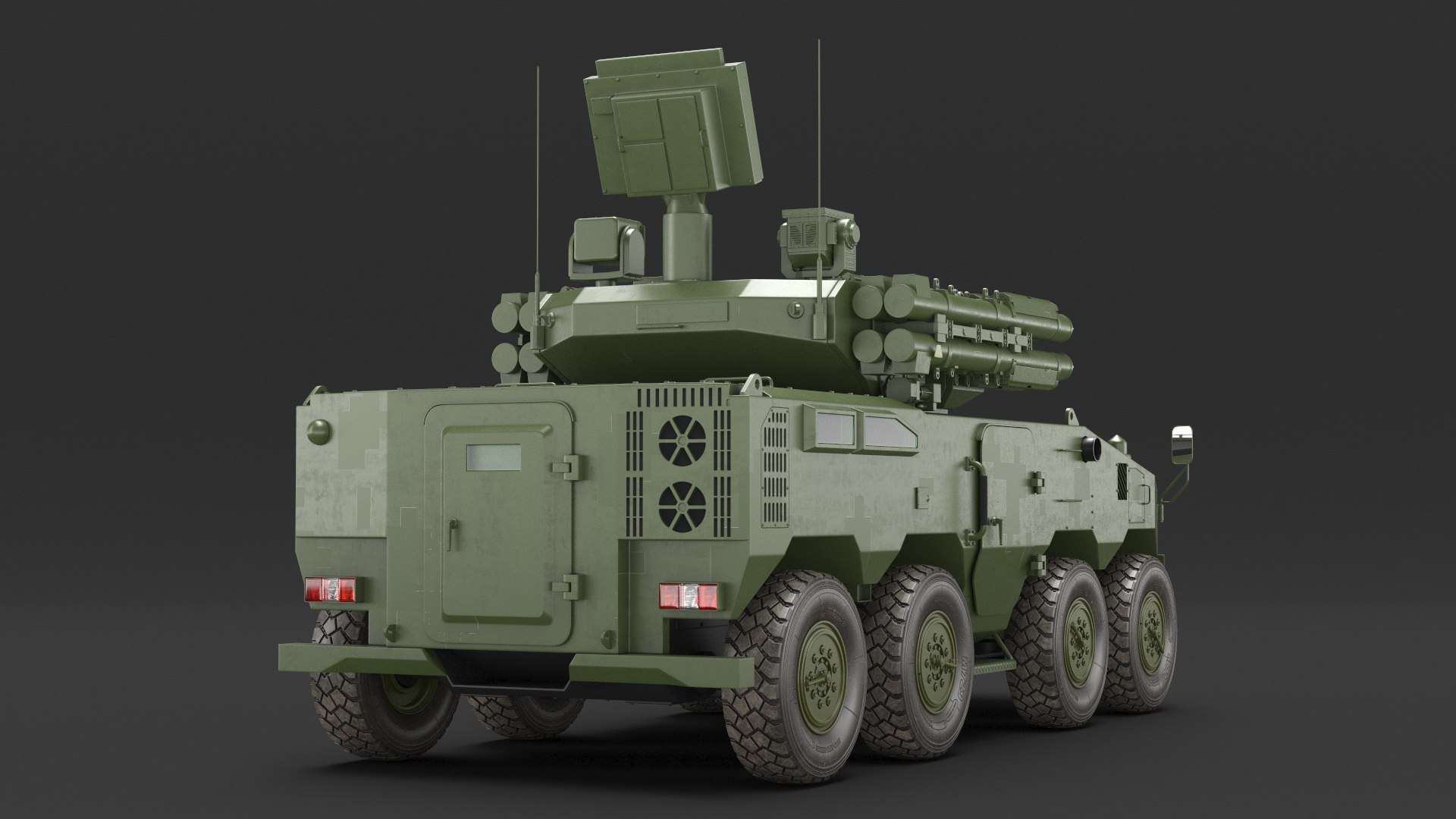 Type 625E Surface To Air Defense Green Rigged 3D Model - TurboSquid 2367802