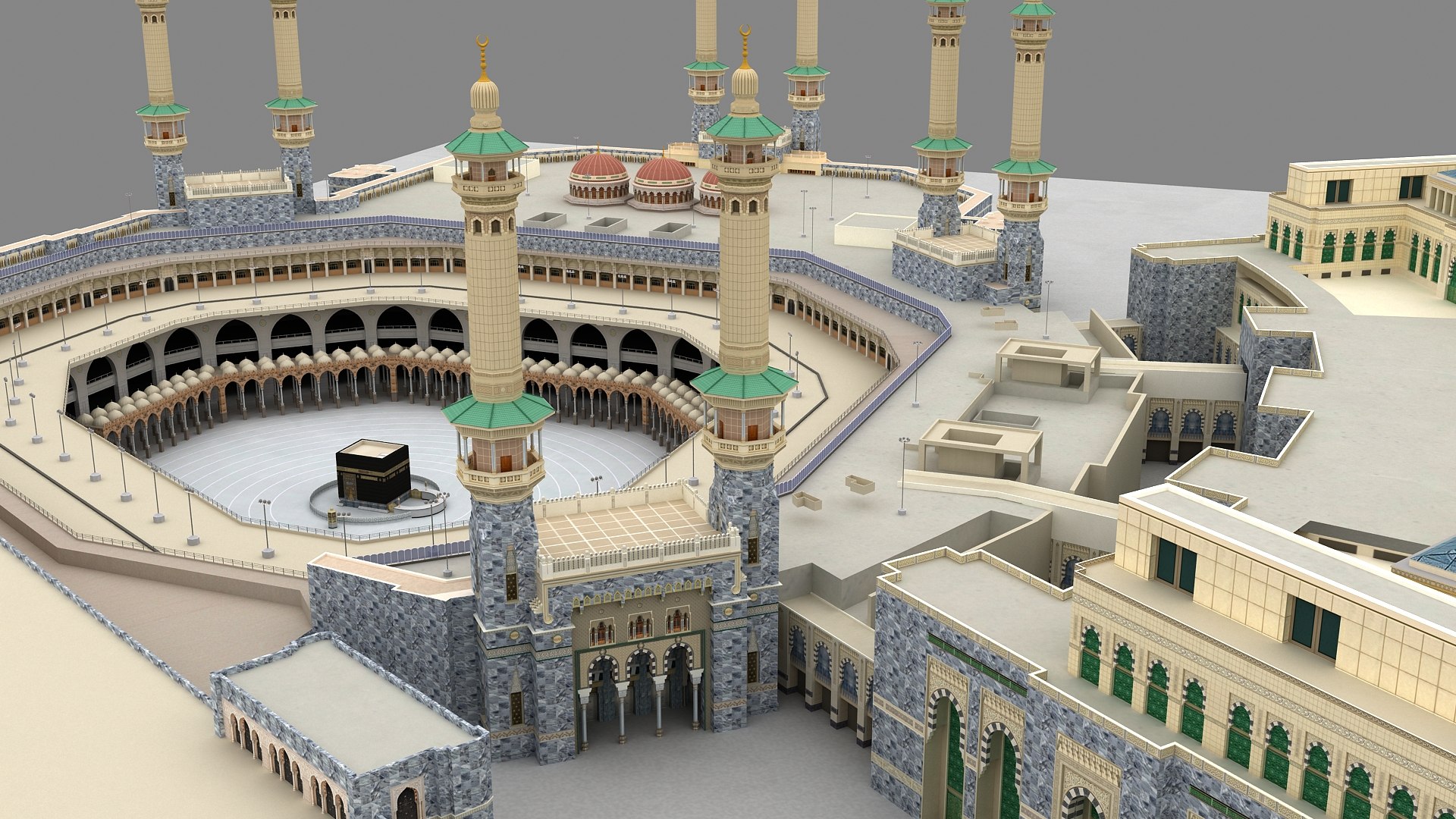 Masjid Al-Haram Makkah 3D Model - TurboSquid 2303241
