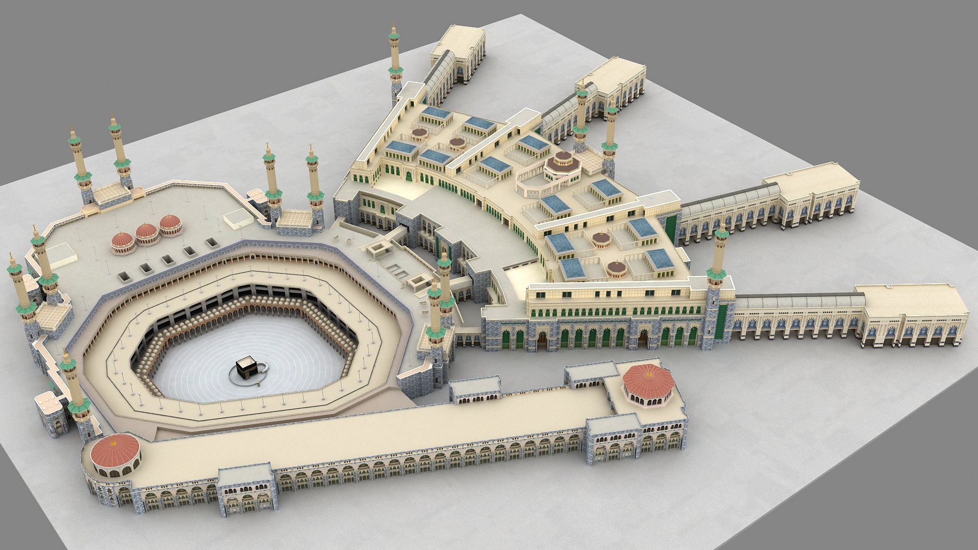 Masjid Al-Haram Makkah 3D Model - TurboSquid 2303241