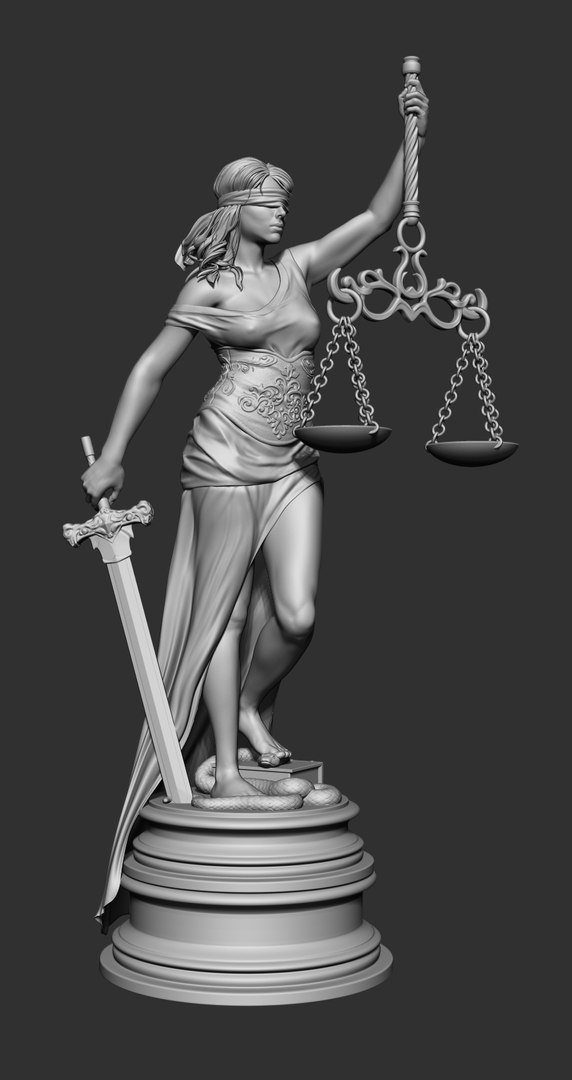 Themis Justice Sculpture 3D Model - TurboSquid 1313054
