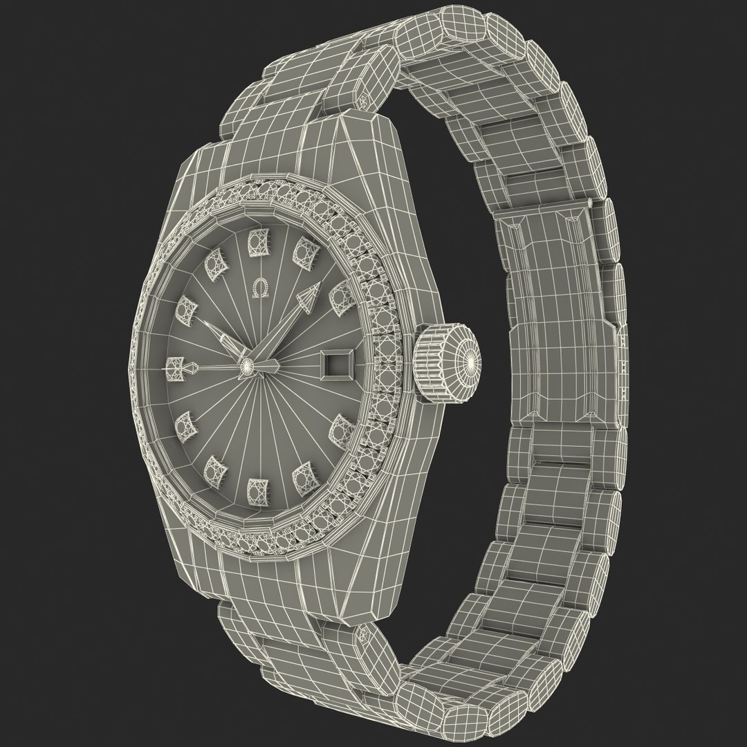 3d Diamond Watch Omega Seamaster Model