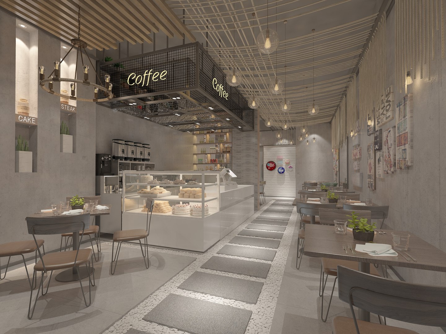 Coffee Shop - Restaurant - 040 Modelo 3D - TurboSquid 1963216