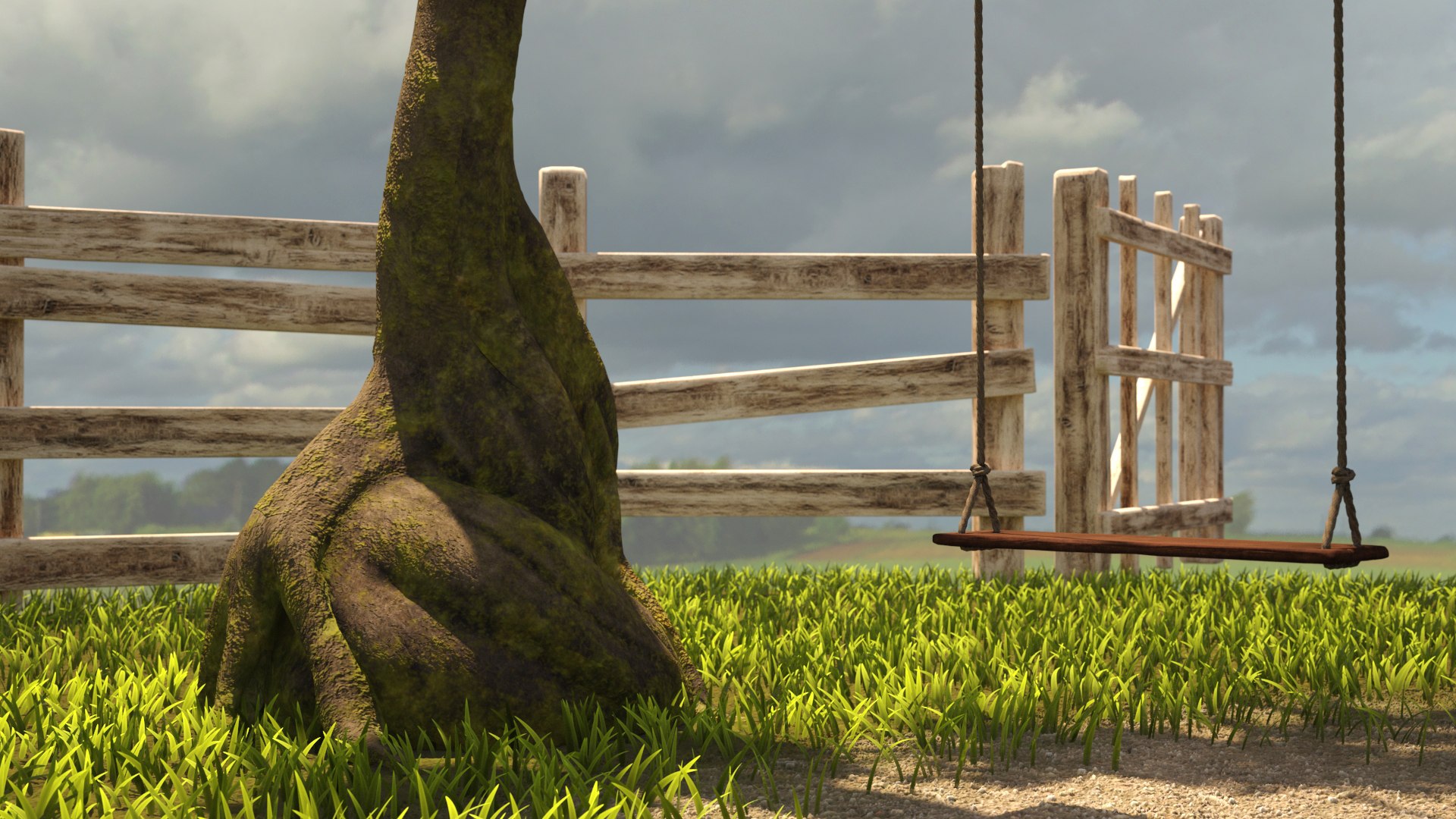 3D Tree Swing - TurboSquid 1930855