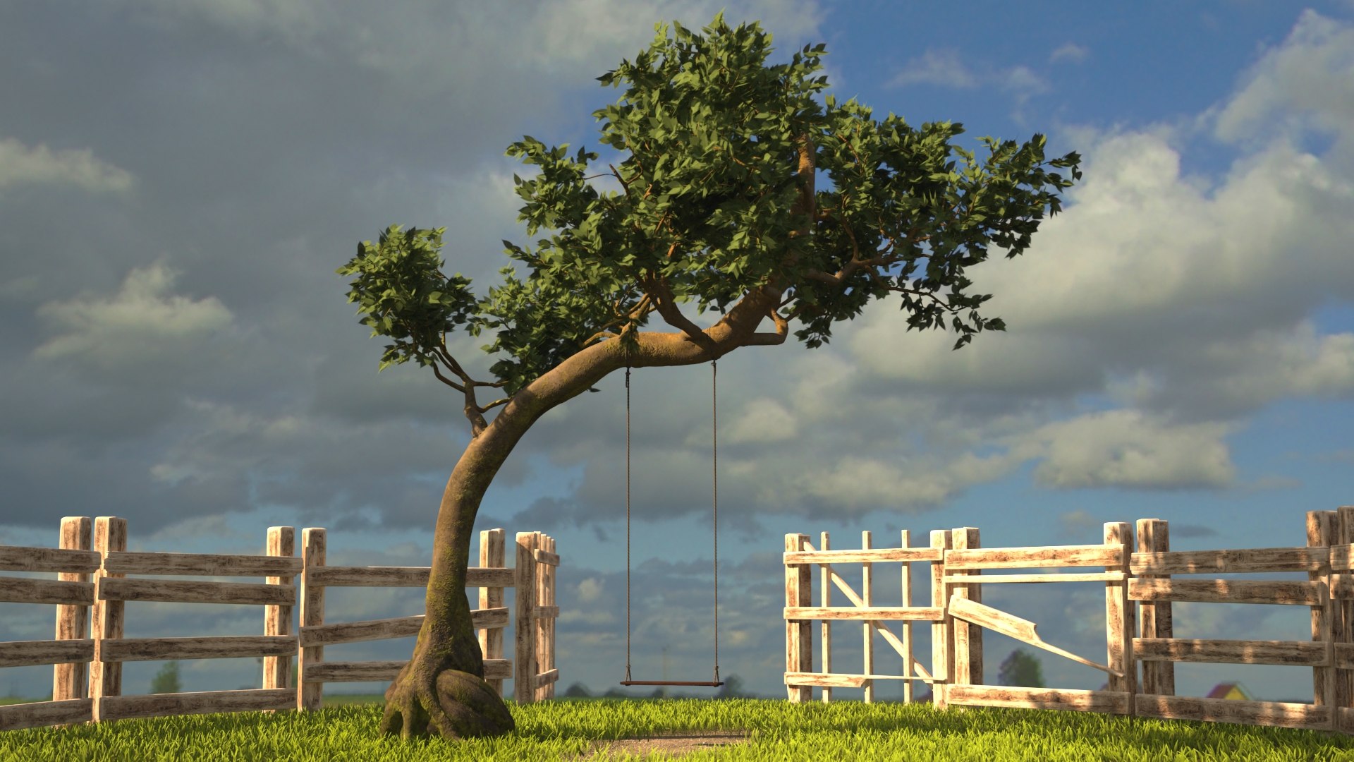 3D Tree Swing - TurboSquid 1930855