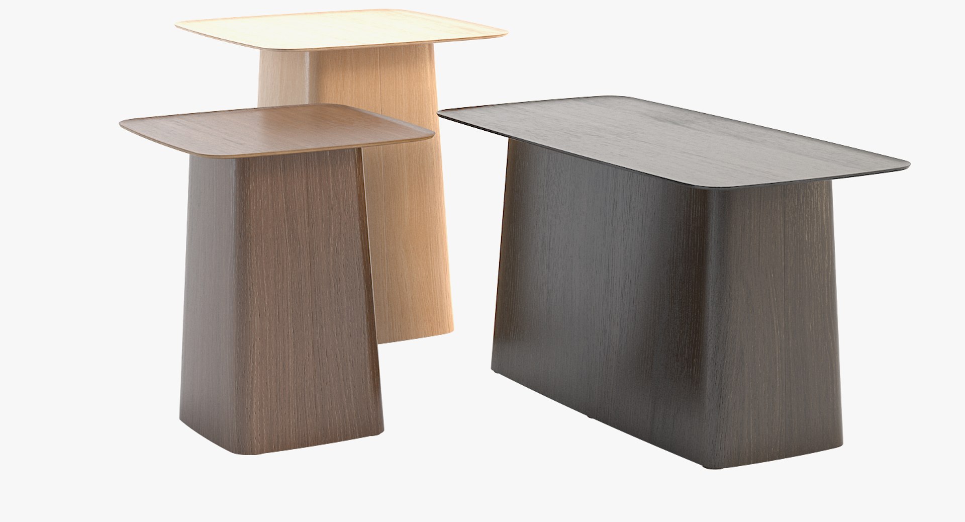 Wooden Vitra Table 3D Model - TurboSquid 1382425
