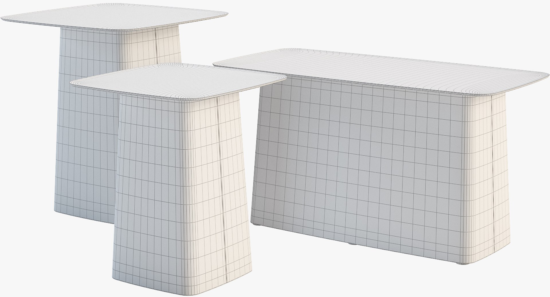 Wooden Vitra Table 3D Model - TurboSquid 1382425