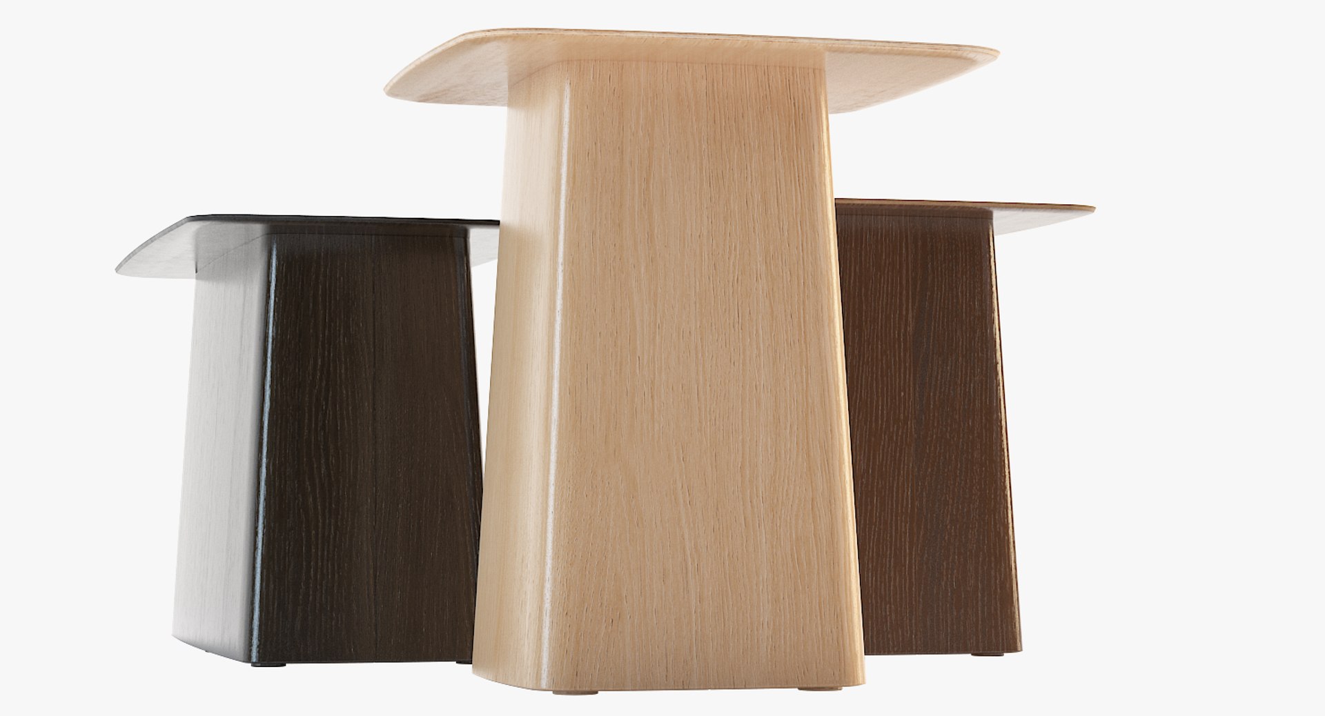 Wooden Vitra Table 3D Model - TurboSquid 1382425