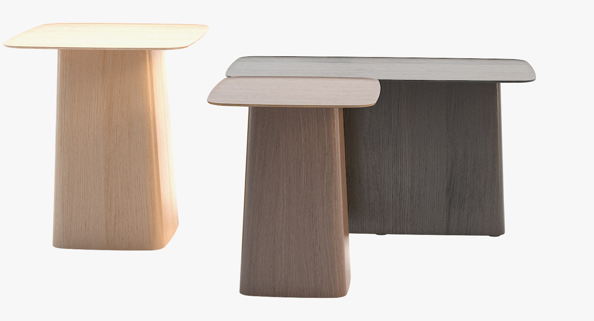 Wooden Vitra Table 3D Model - TurboSquid 1382425