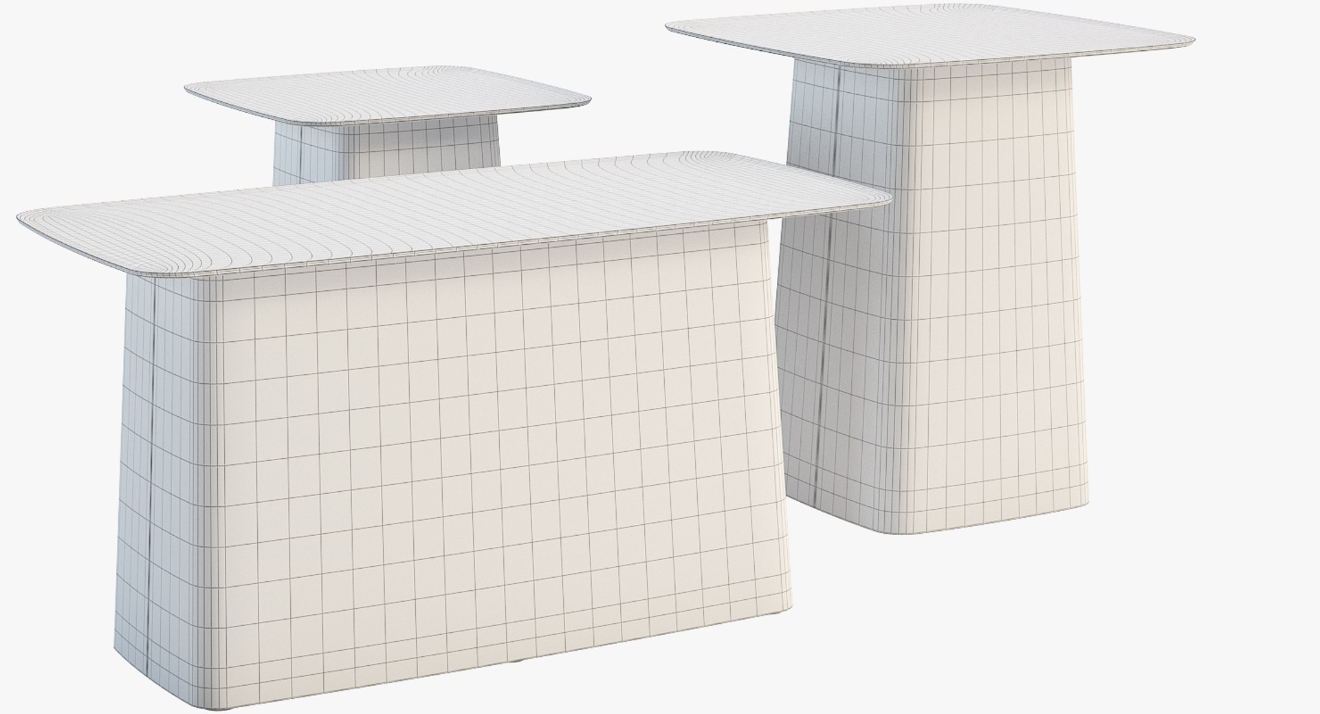 Wooden Vitra Table 3D Model - TurboSquid 1382425