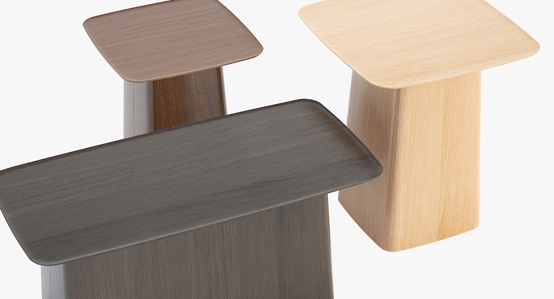Wooden Vitra Table 3D Model - TurboSquid 1382425