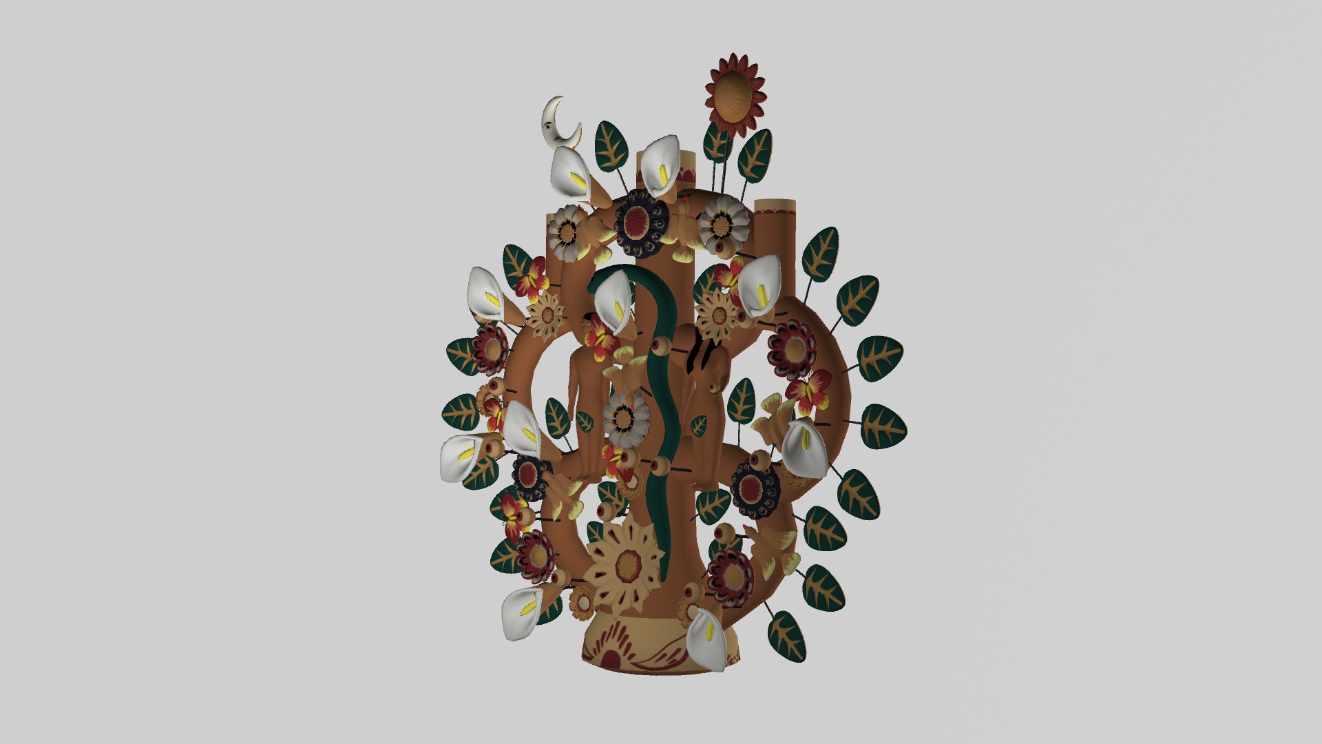Mexican Handicraft Tree Life 3D Model - TurboSquid 1631303