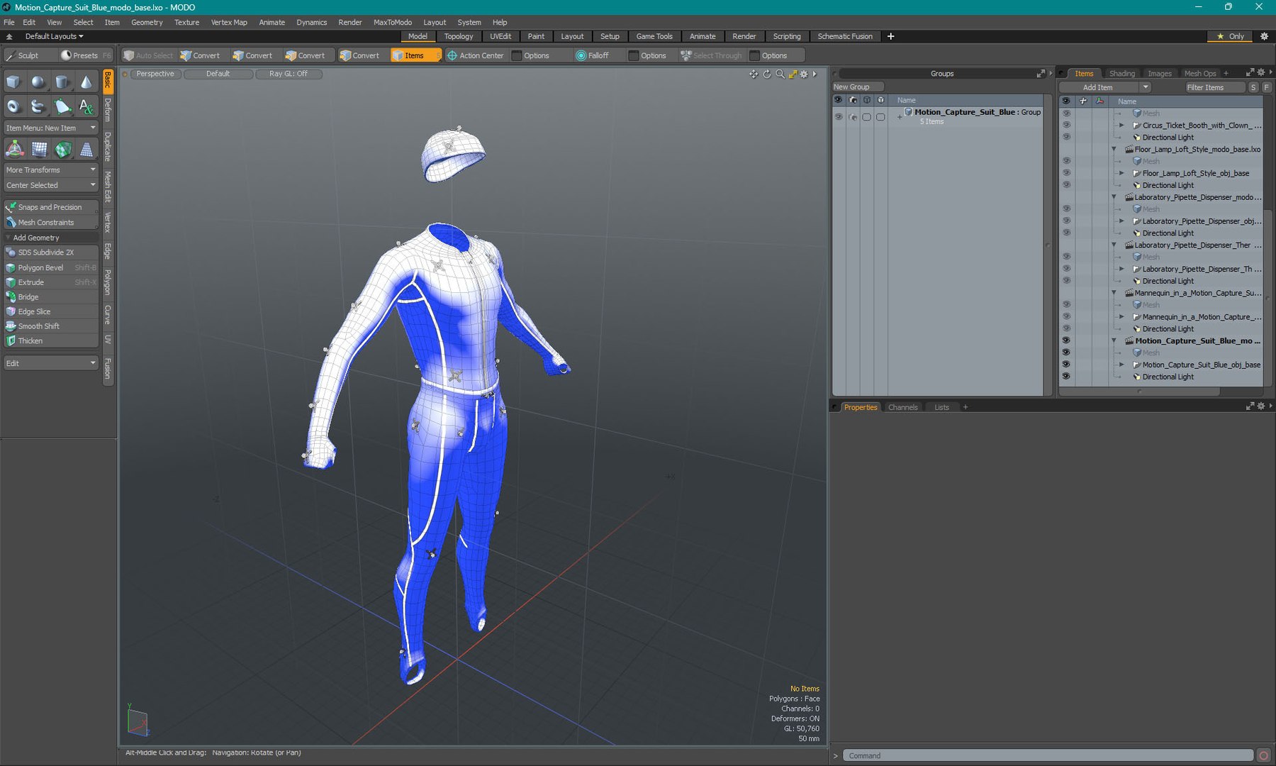 3D Motion Capture Suit Blue - TurboSquid 2293383